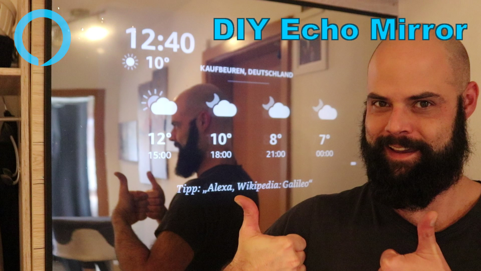Magic Mirror wird zum Echo Mirror – Setup und Einrichtung – Steuer Dein ...