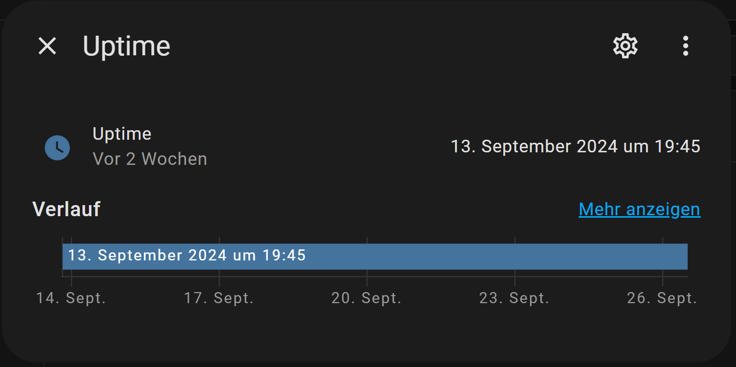 Einschaltzeit von Home Assistant als Auslöser verwenden mit UPTIME ...